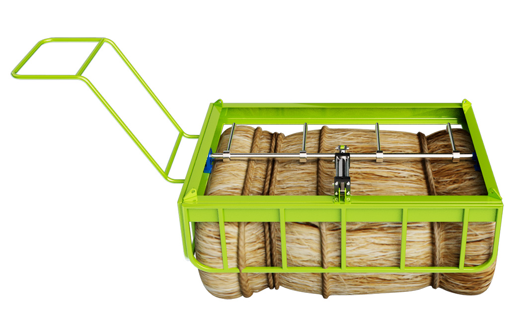 Straw Bale Grab Operated by a Single Person